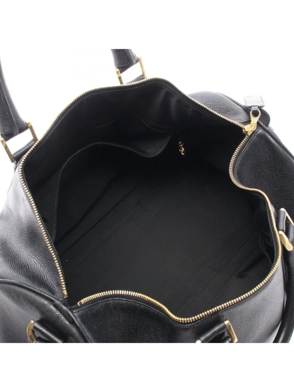 CHANEL | Bags | Chanel Boston Bag Cc Logo 2way Black Caviar Leather Cc ...